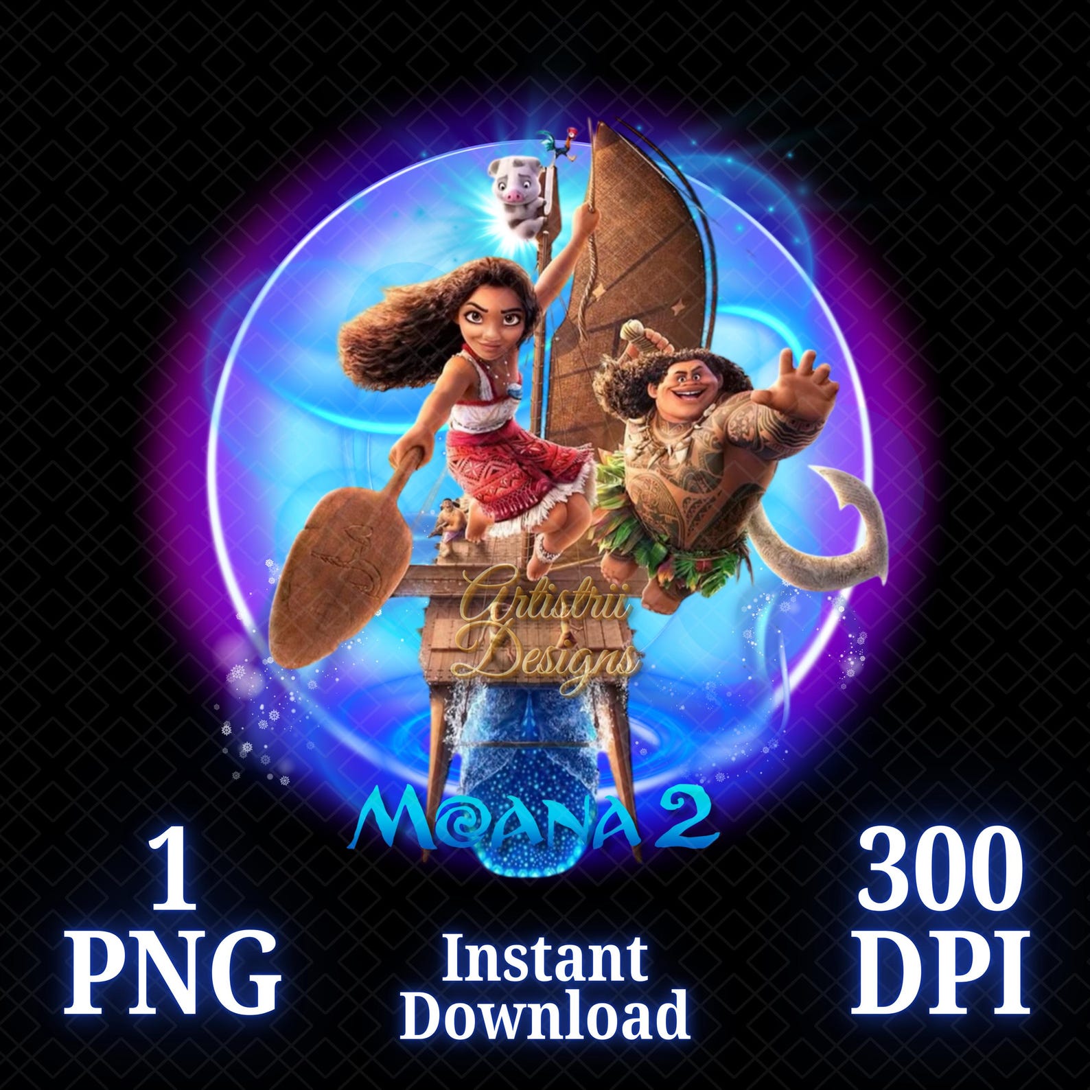Moana 2 PNG, Moana 2 Movie PNG, Moana 2 Shirt, Maui, High Quality ...