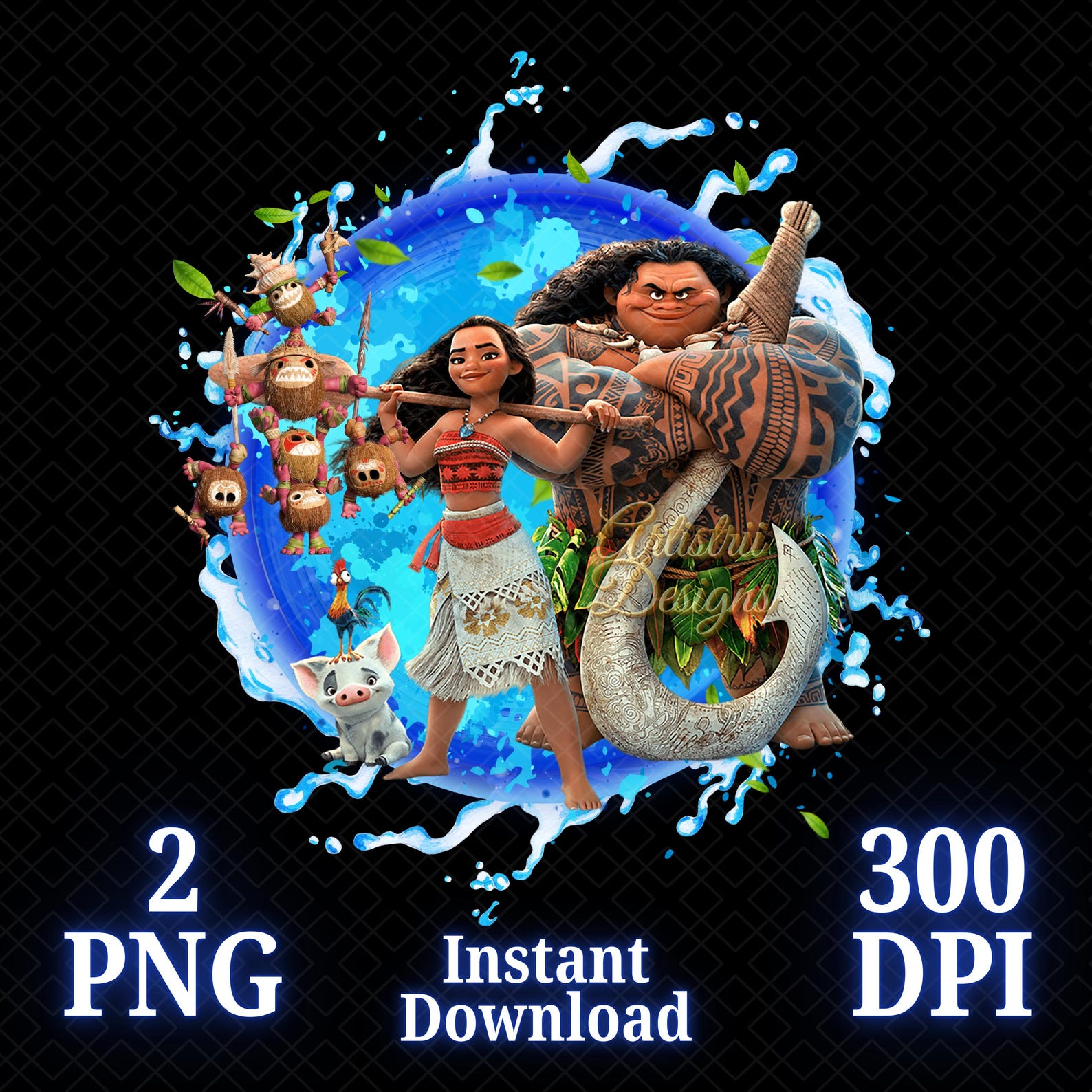 Moana 2 PNG, Moana 2 Movie PNG, Moana 2 Shirt, Maui, High Quality ...