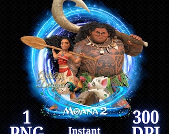 Moana 2 PNG, Moana 2 Movie PNG, Moana 2 Shirt, Maui, High Quality ...