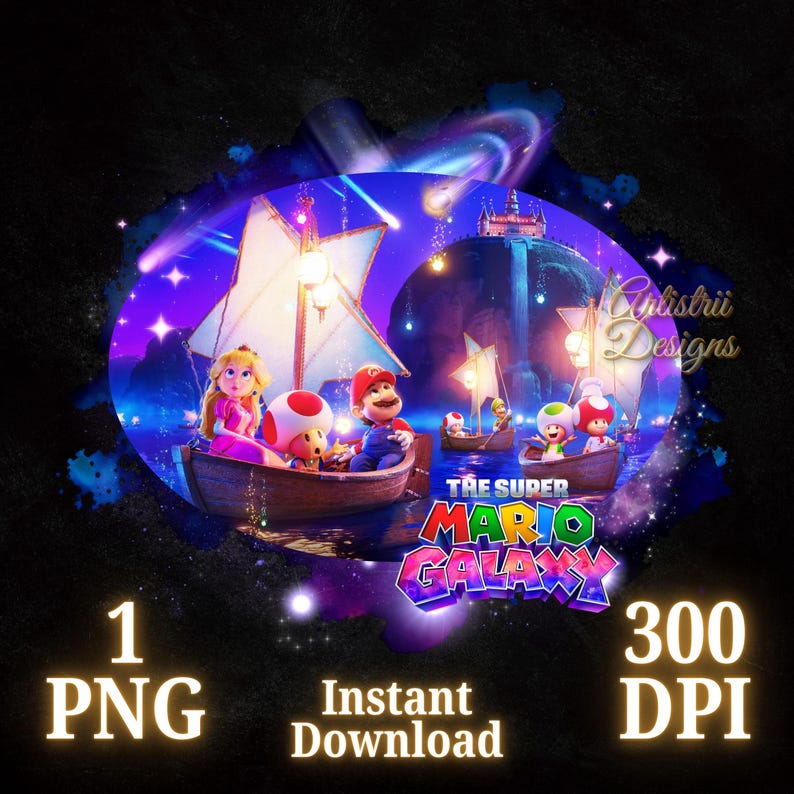 Super Mario Galaxy Movie PNG, Mario Galaxy PNG, Super Mario Shirt, High ...