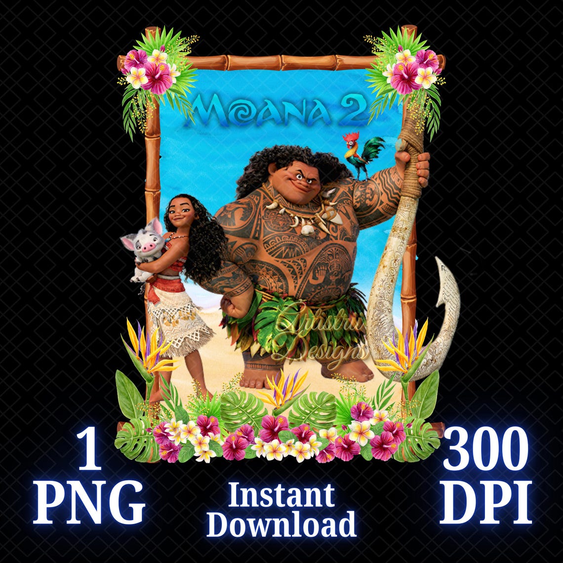 Moana 2 PNG, Moana 2 Movie PNG, Moana 2 Shirt, Maui, High Quality ...