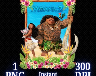 Moana 2 PNG, Moana 2 Movie PNG, Moana 2 Shirt, Maui, High Quality ...