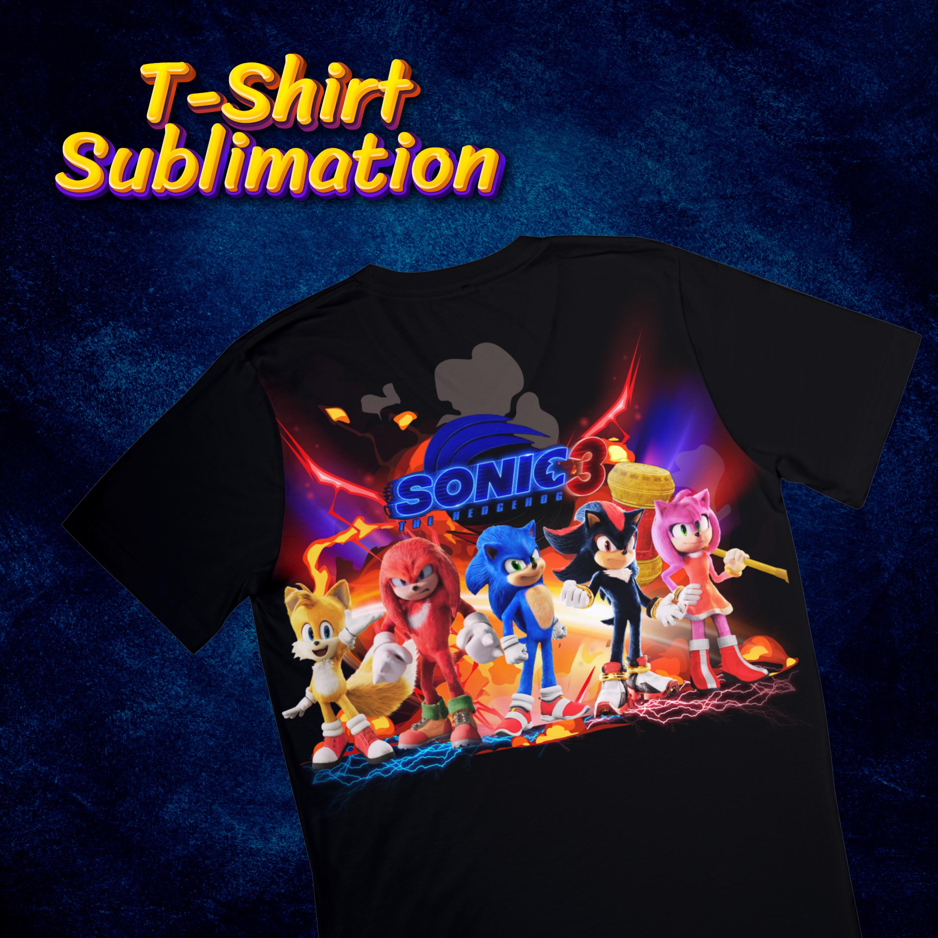 Sonic 3 Movie PNG, Sonic the Hedgehog 3 Characters PNG, Sonic 3 Shirt ...