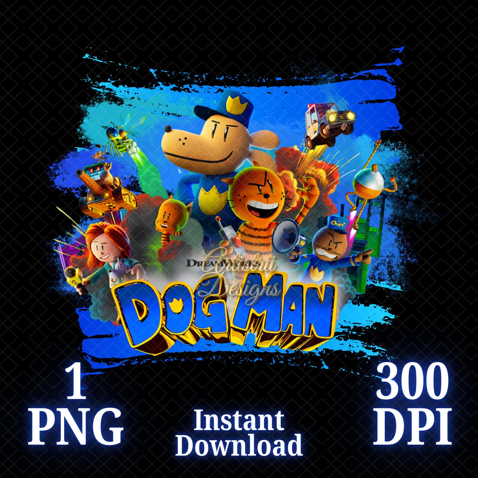 Dog Man PNG, Dog Man Movie PNG, Dog Man Shirt, Dogman 2025, High ...