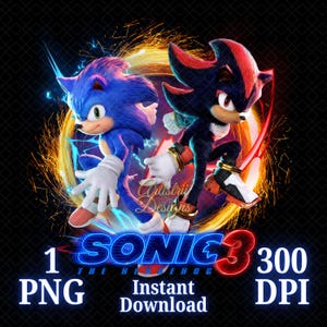 Sonic The Hedgehog 3 PNG, Sonic 3 PNG, Sonic 3 Movie Shirt, hohe ...