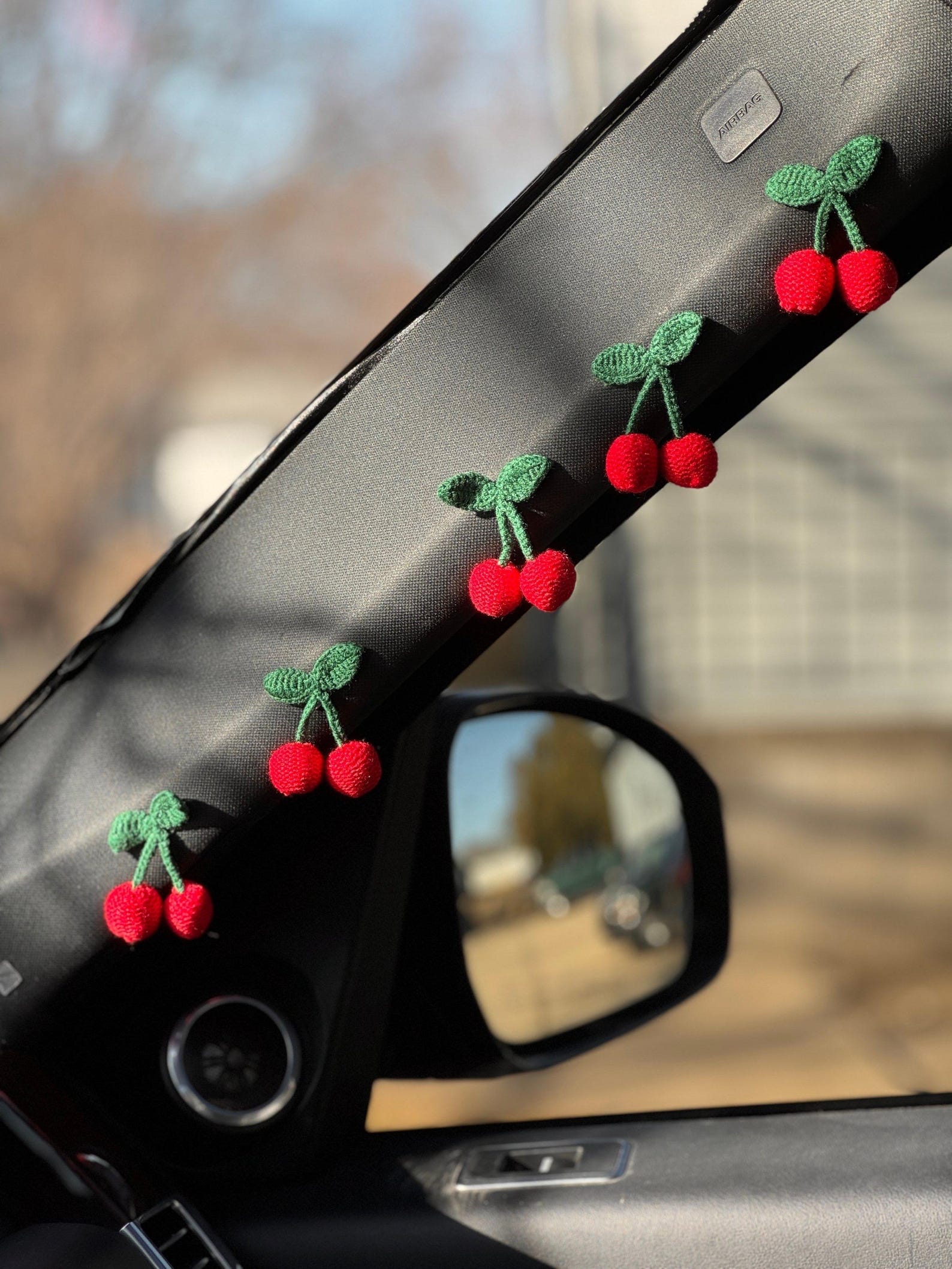 Cute Coquette Cherry Car Accessories, Aesthetic Car Charms, New Car ...