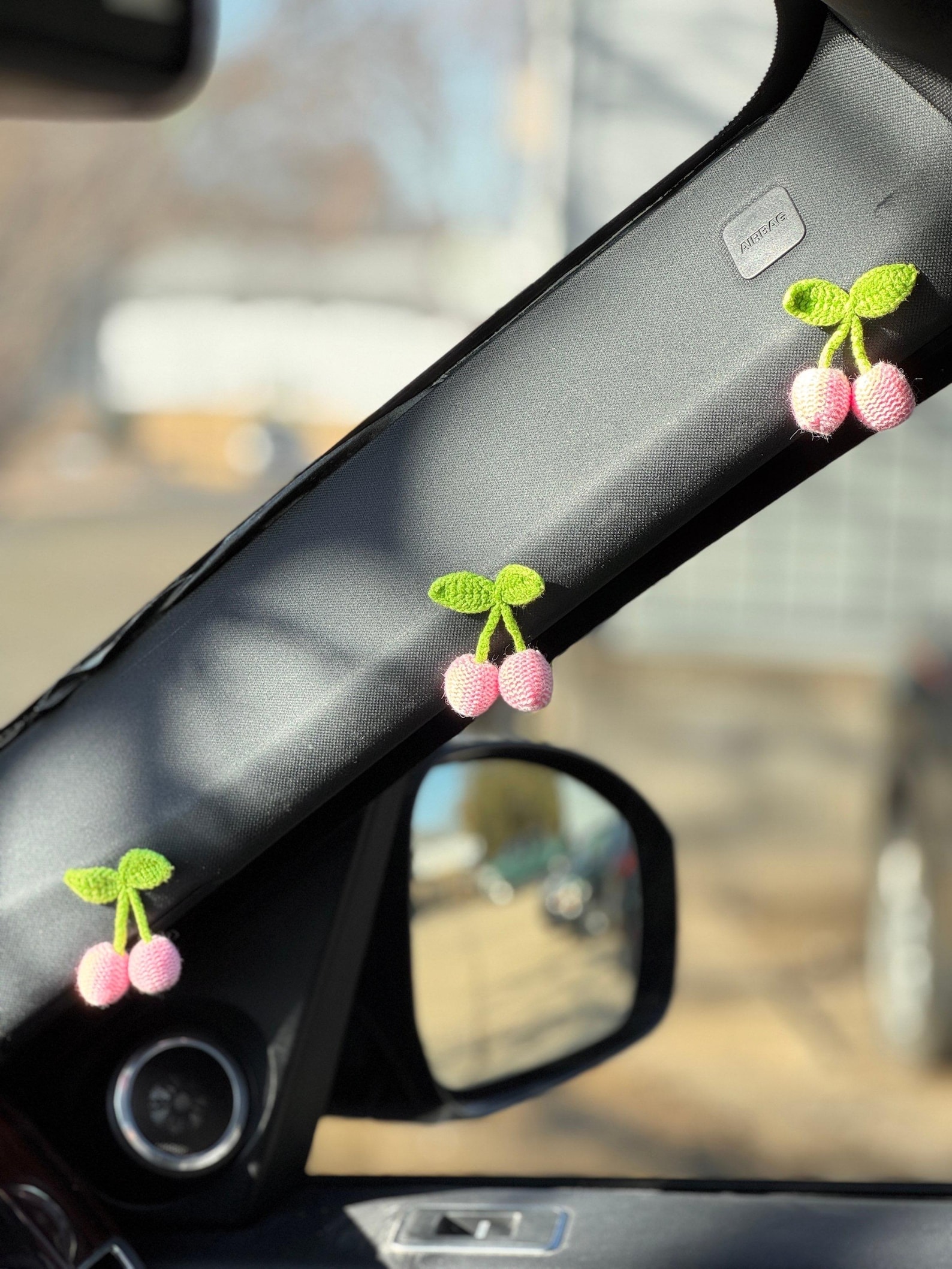 Cute Coquette Cherry Car Accessories, Aesthetic Car Charms, New Car ...