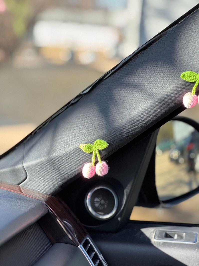 Cute Coquette Cherry Car Accessories, Aesthetic Car Charms, New Car ...