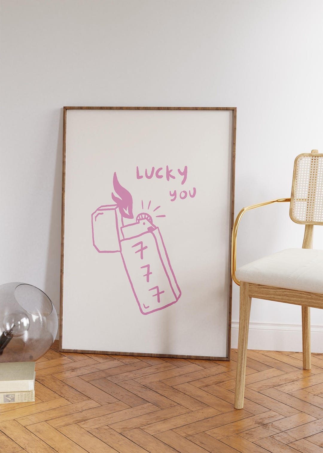 Lucky Print - Angel Numbers Wall Art - Affirmation Quotes - Preppy ...