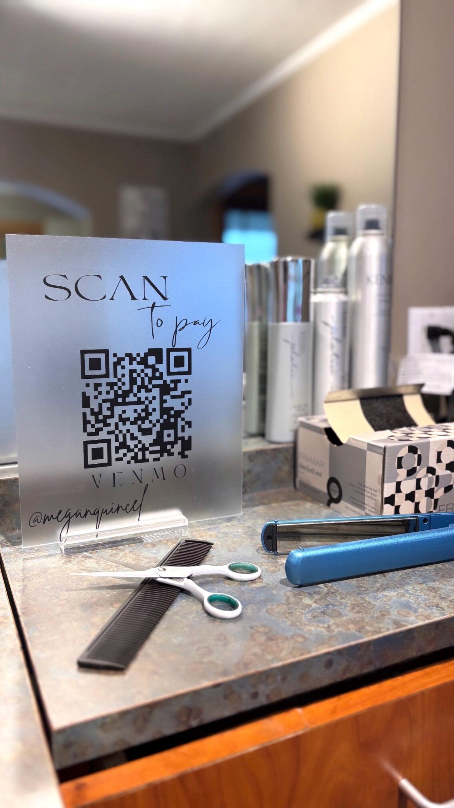 Business Personalized Venmo Sign With Custom QR Code - Etsy