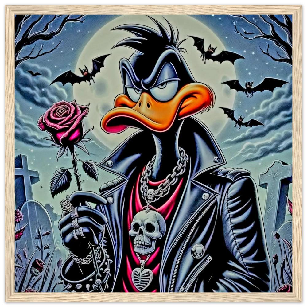 Daffy Duck Design,fine Art Wooden Framed Poster, Looney Toons, Great ...