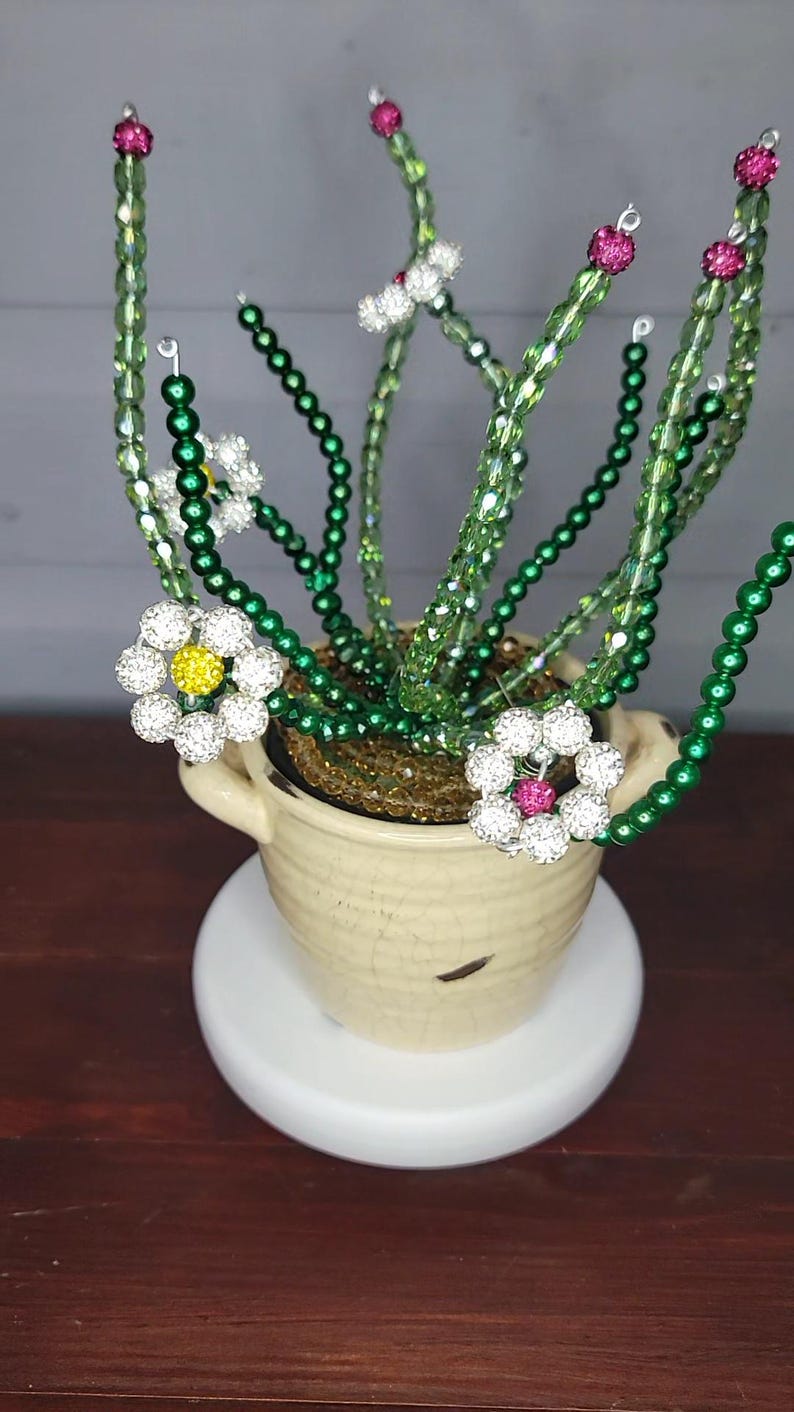 Handmade Beaded Plant - Etsy