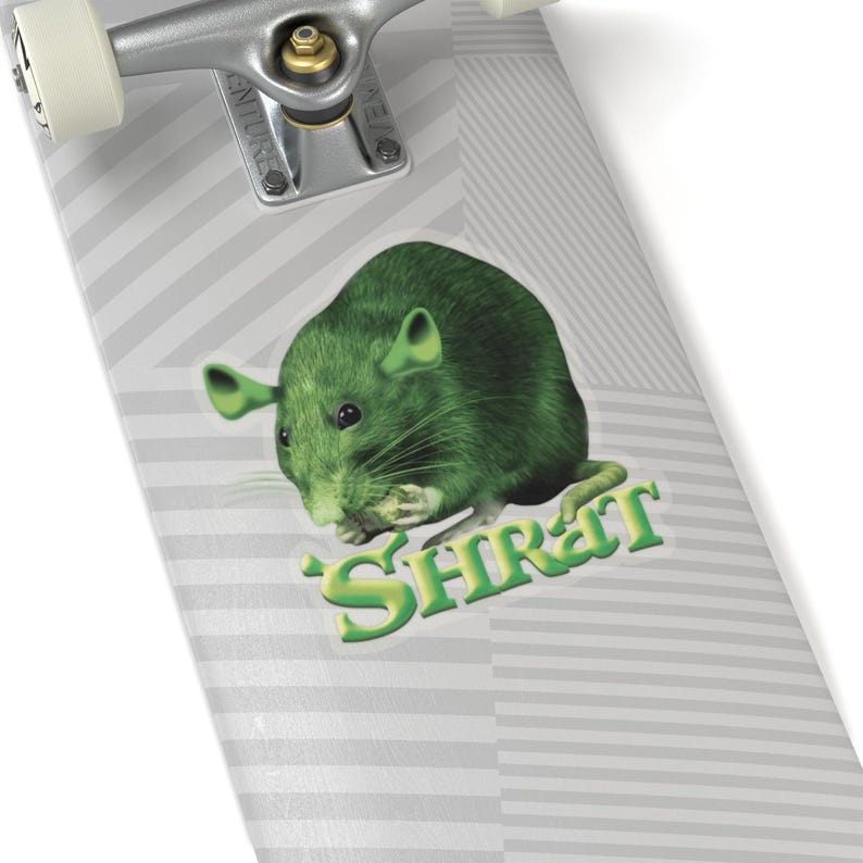 Shrek Rat Meme Sticker, Funny Vinyl Decal, Laptop Decal, Waterproof ...