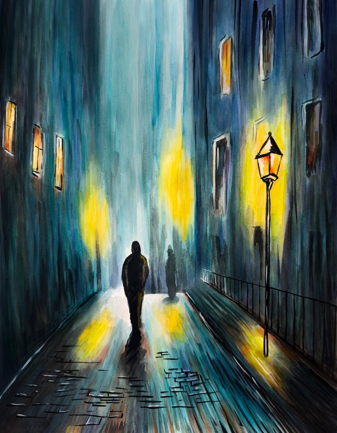 Sound of Silence - Print of a Watercolor Painting - Etsy