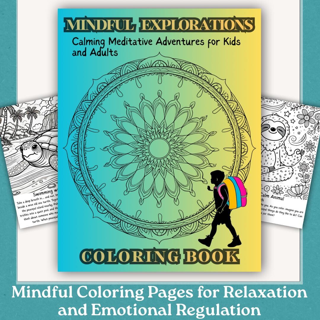 Mindful Explorations Coloring Book | Printable Calm Coloring Pages for ...