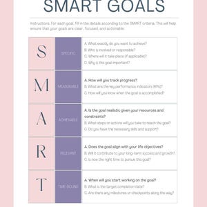 Intention & Goal Setting Tracker - Etsy