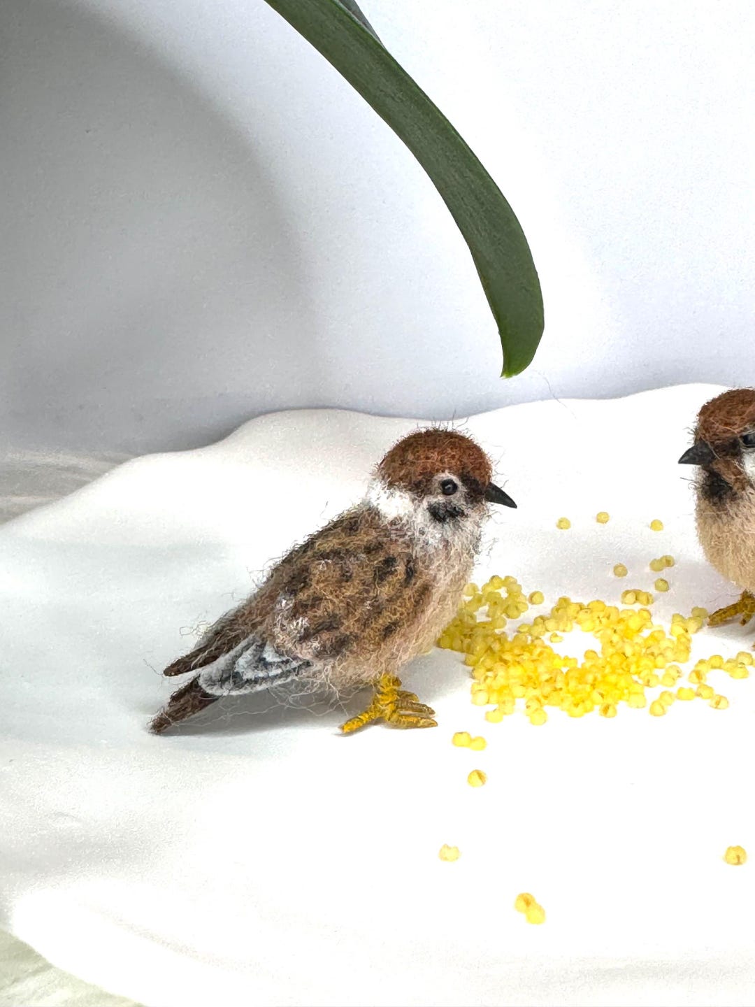 Handmade Needle Felted Sparrow-miniature- an Adorable & Unique Woolen ...