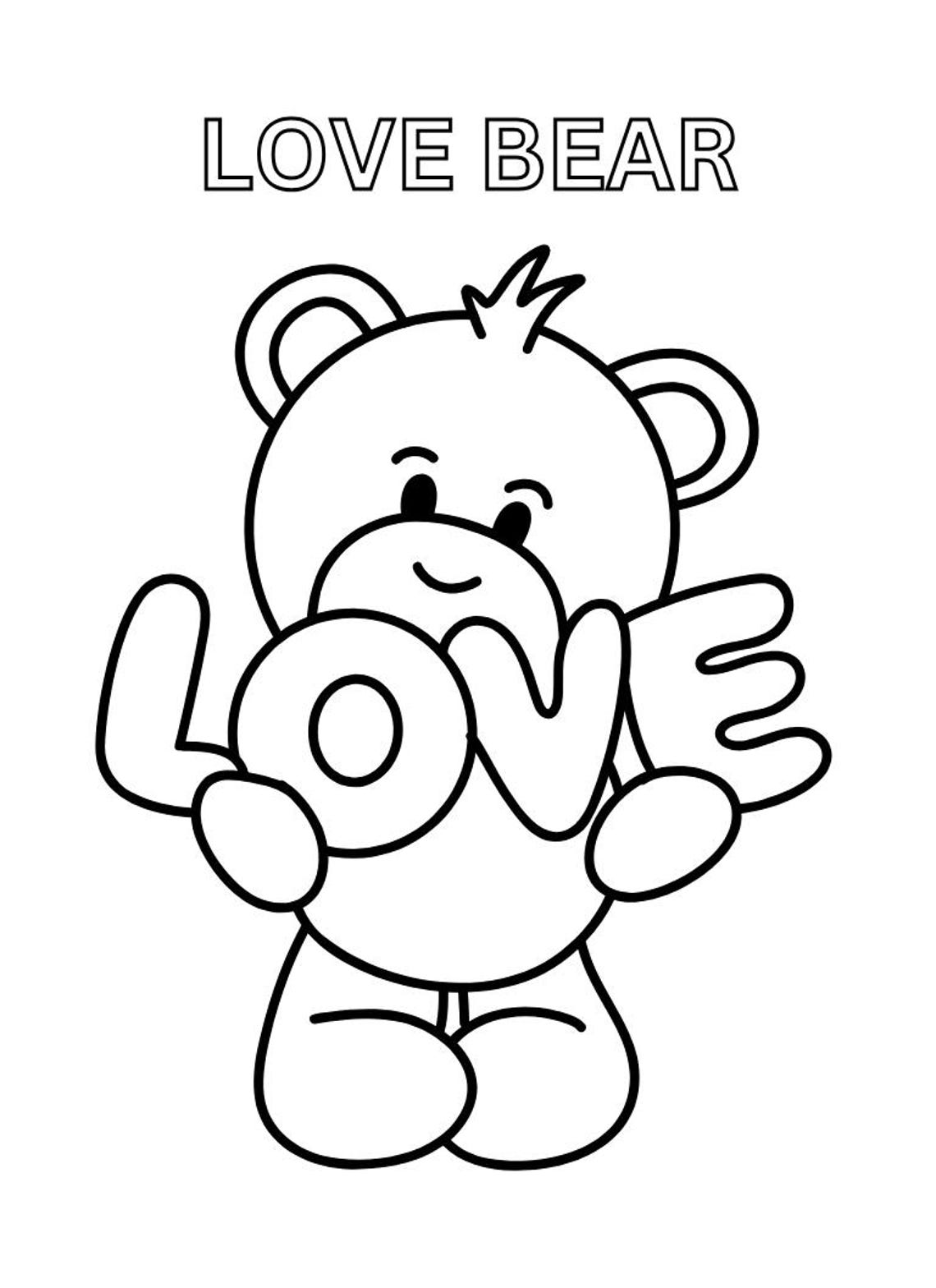 Valentine's Day Kids Coloring Book: Printable Love-themed Activity ...