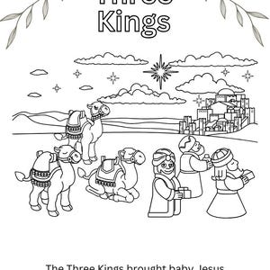 Christian Christmas Coloring Book - Etsy