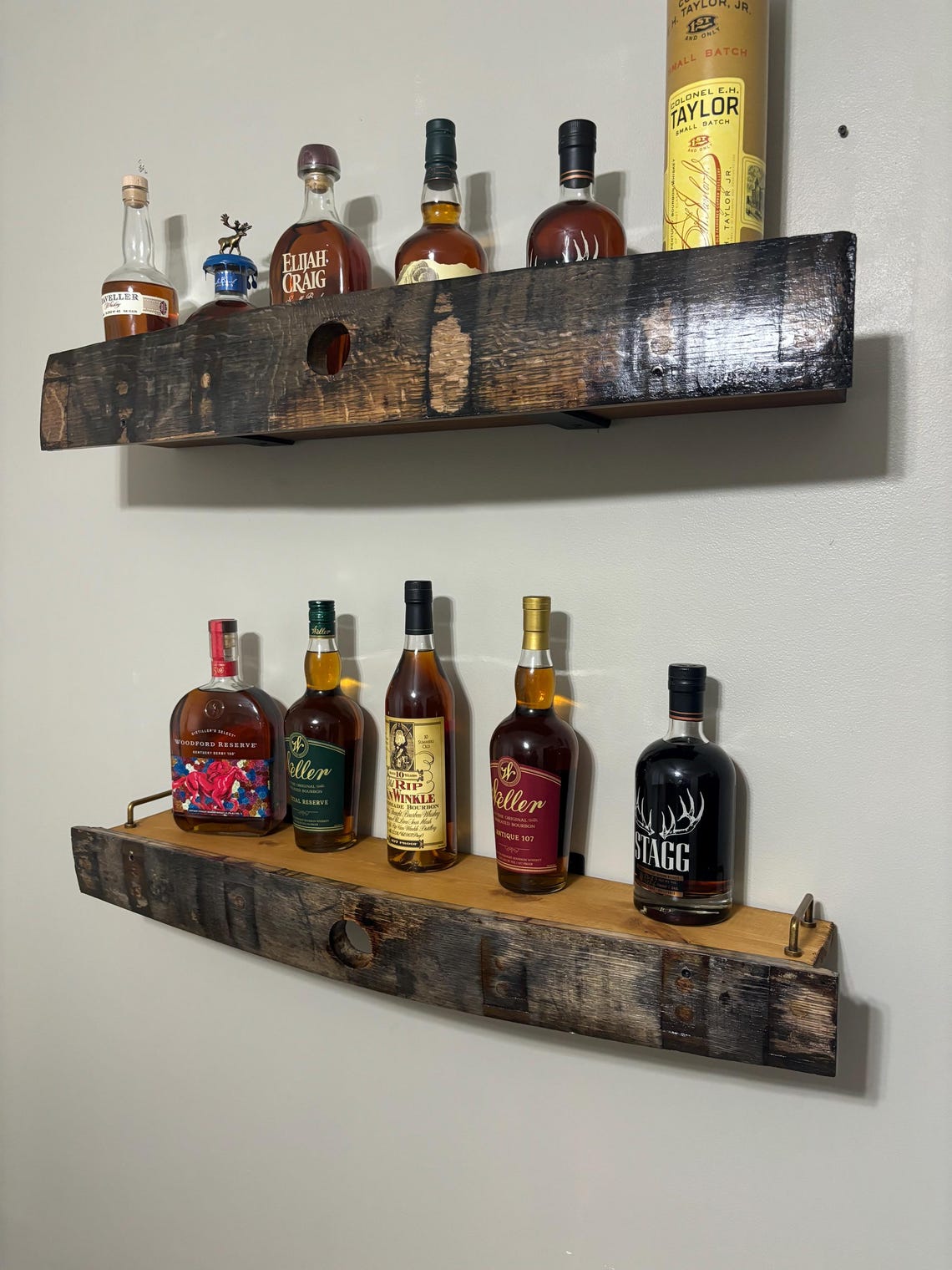 Kentucky Bourbon Barrel Floating Shelf - Etsy