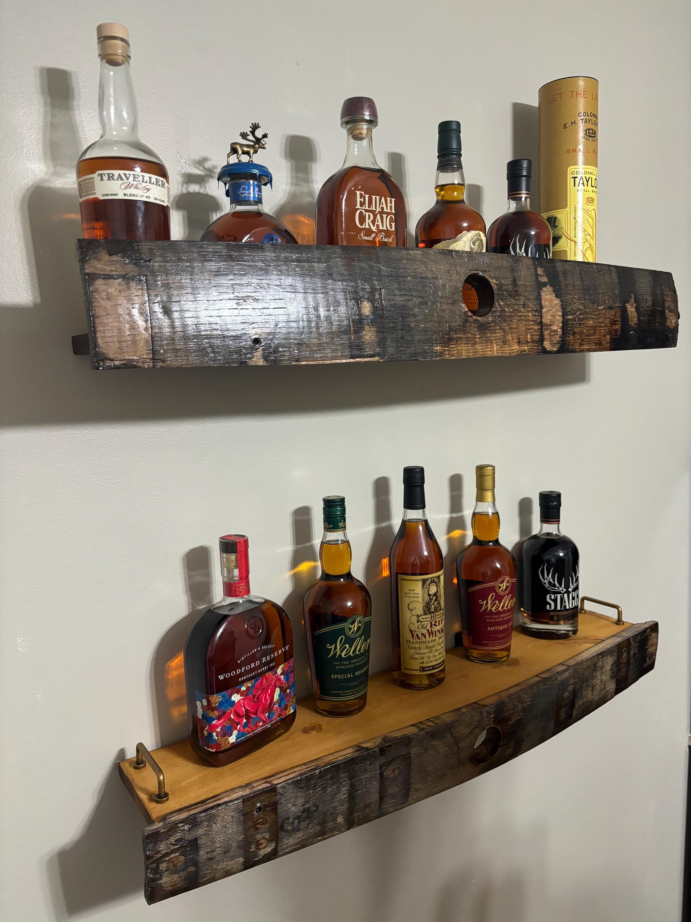 Kentucky Bourbon Barrel Floating Shelf - Etsy