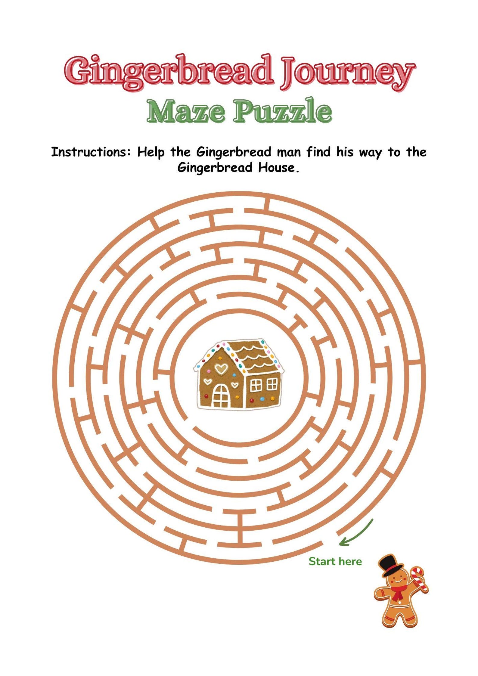 Printable Christmas Activity and Colouring Book for Kids: Educational ...
