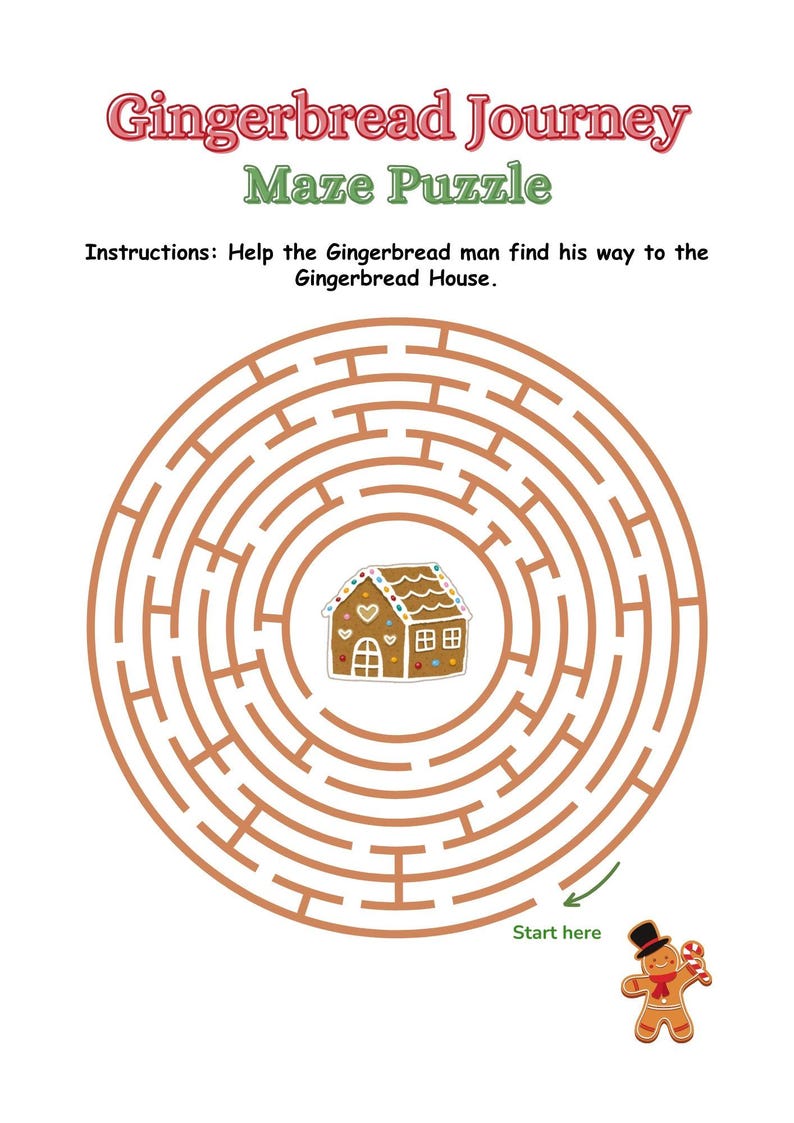 Printable Christmas Activity and Colouring Book for Kids: Educational ...