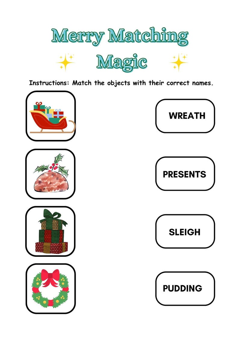 Printable Christmas Activity and Colouring Book for Kids: Educational ...