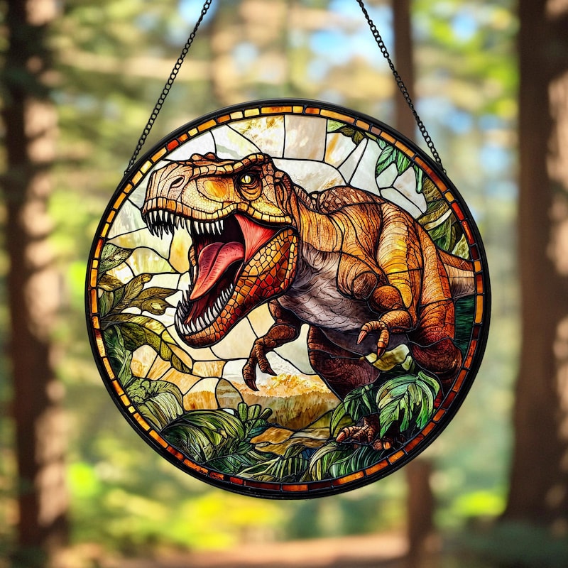 Stained Glass Dinosaur - Etsy