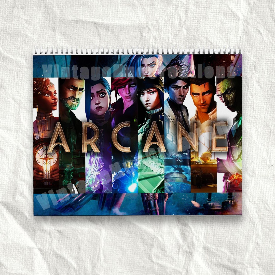 2025 Arcane Wall Calendar, Jinx, Vi, Ekko, Caitlyn & More, Perfect ...