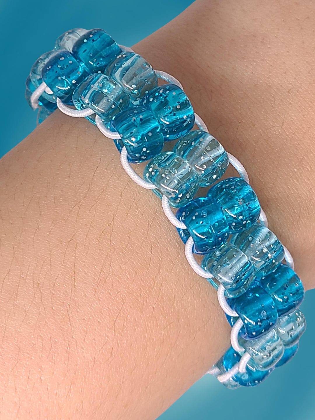 Ocean Themed Ladder Cuff Kandi Bracelet - Etsy