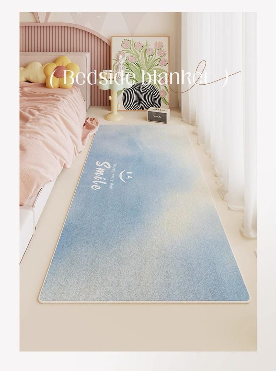 Smile Theme Luxury Living Room Carpet Bedroom Carpet Wipeable ...