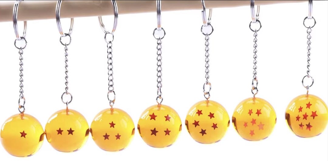 Dragon Ball Z Keychain: Shenron's 7 Dragon Balls Dragon Balls 1 to 7 - Etsy