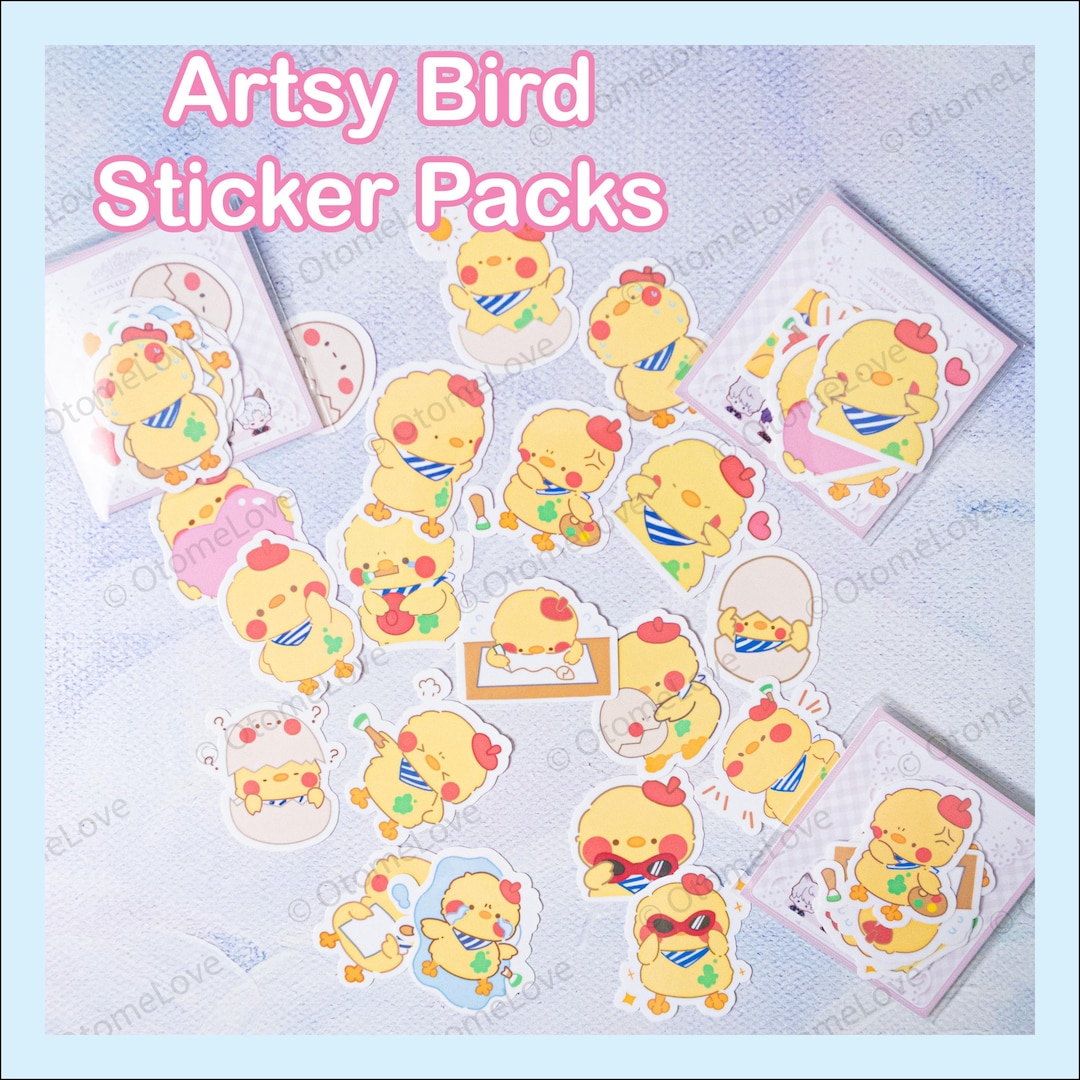 Love and Deepspace Artsy Bird Vinyl Stickers Packs | Rafayel | Emote ...