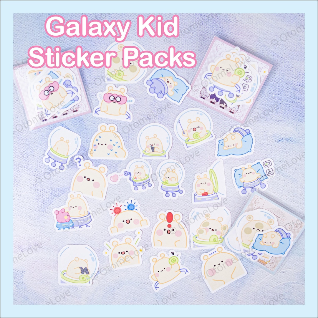 Love and Deepspace Galaxy Kid Vinyl Stickers Packs | Xavier | Emote ...