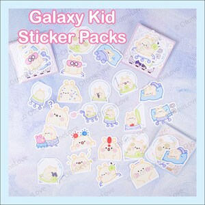 Love and Deepspace Galaxy Kid Vinyl Stickers Packs | Xavier | Emote ...