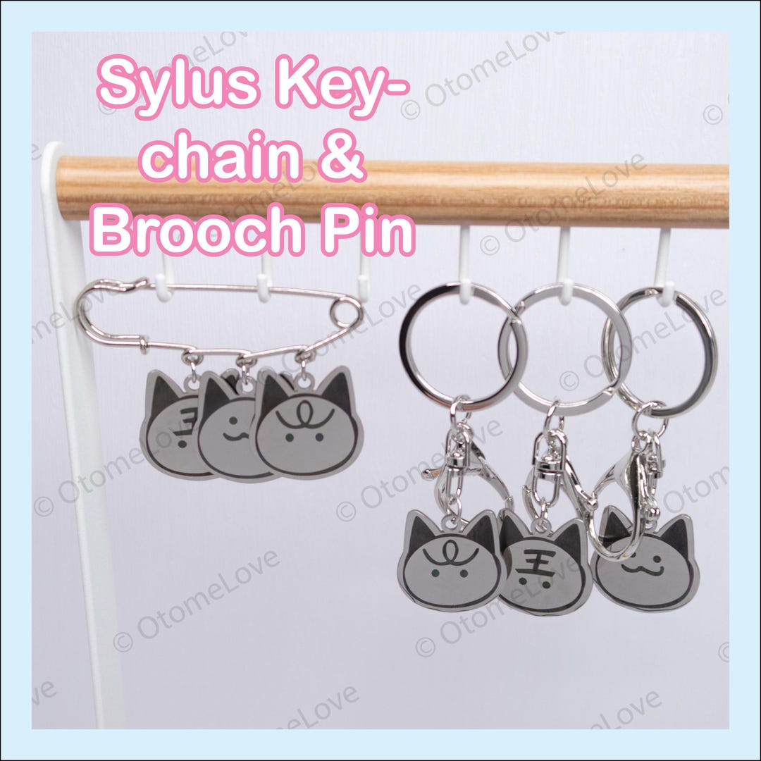 LADS Sylus's Kitten Keychain and Pin | Xavier | Zayne | Rafayel | Sylus ...