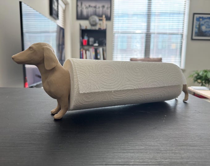 Wiener Dog Paper Towel Holder, Kitchen Organizer - Etsy