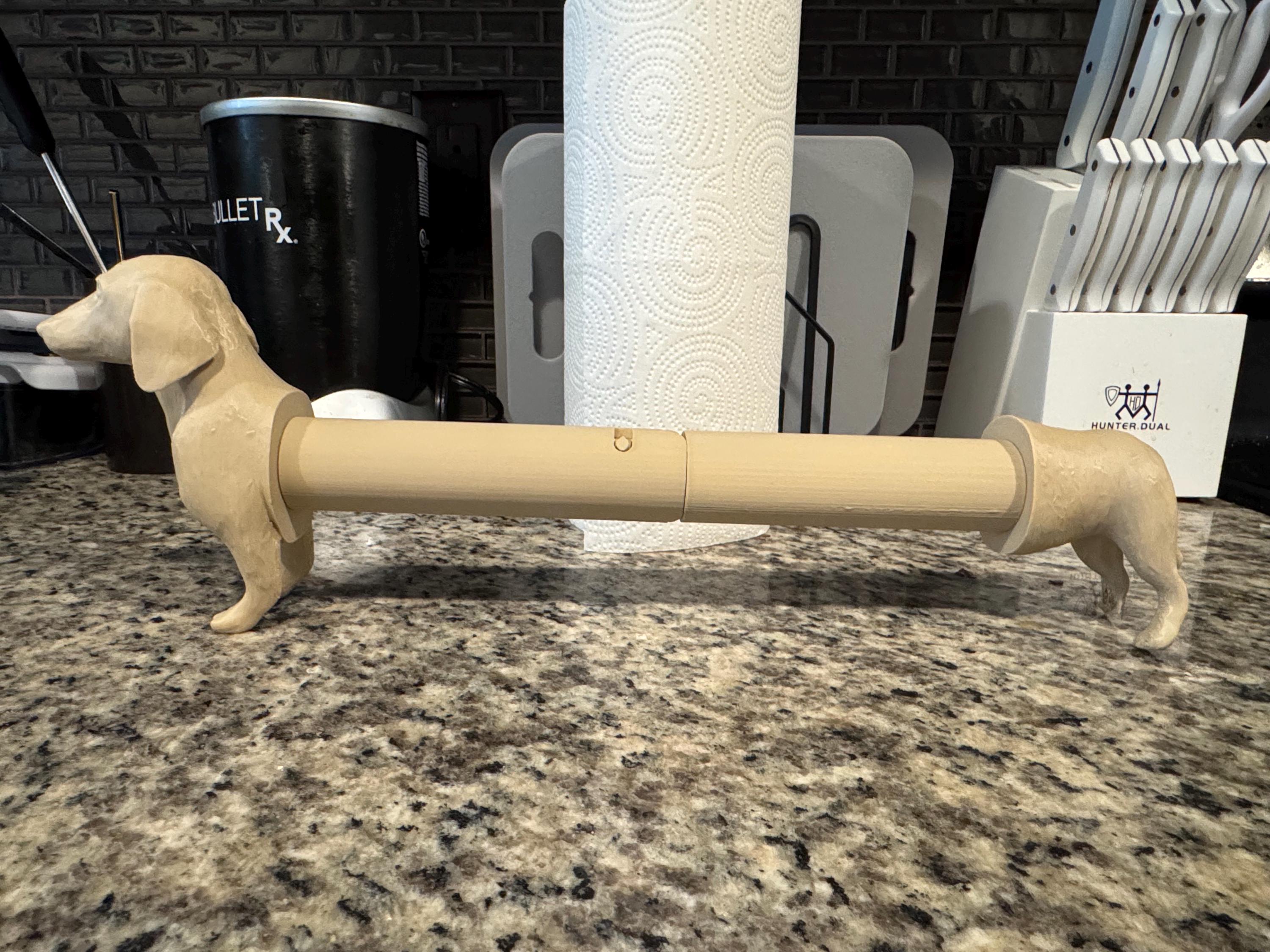 Wiener Dog Paper Towel Holder, Kitchen Organizer - Etsy