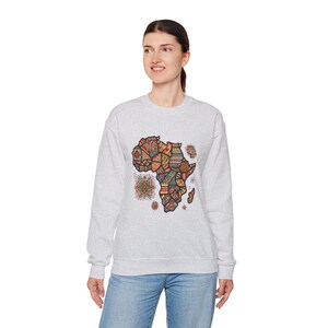 Map of Africa T-shirt, Map of Africa Sweatshirt,kente Map of Africa ...