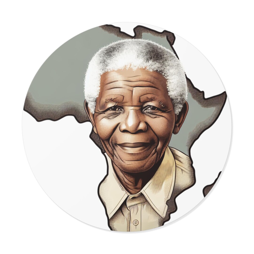 Nelson Mandela Vinyl Sticker: African Heritage, Inspirational Art - Etsy