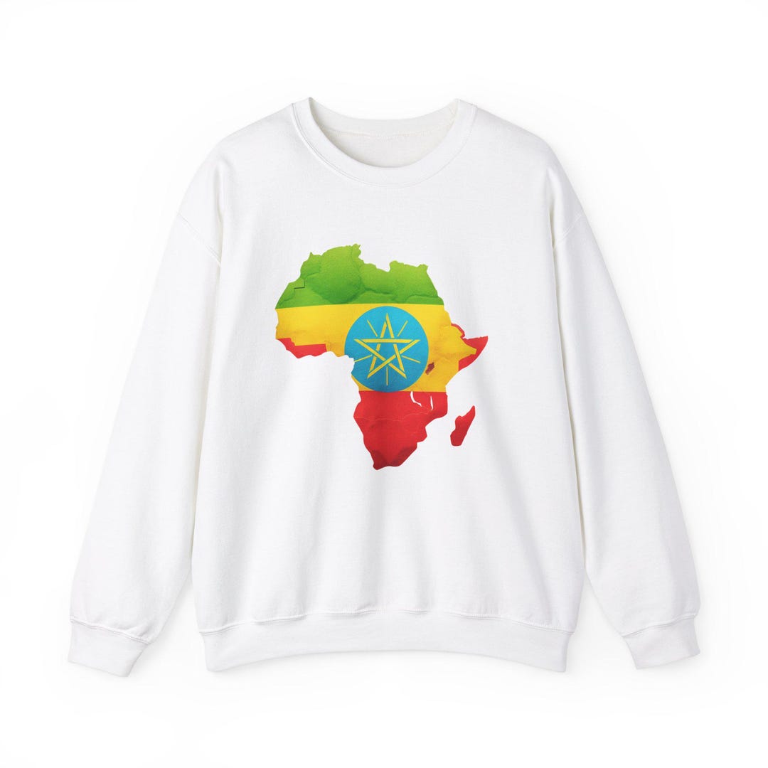 Ethiopian Flag African Map Sweatshirt: Heritage Pride Pullover - Etsy