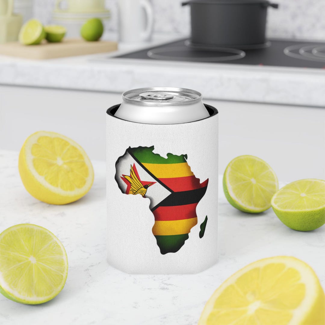Zimbabwe Flag Can Cooler: Africa Theme Party Favor - Etsy