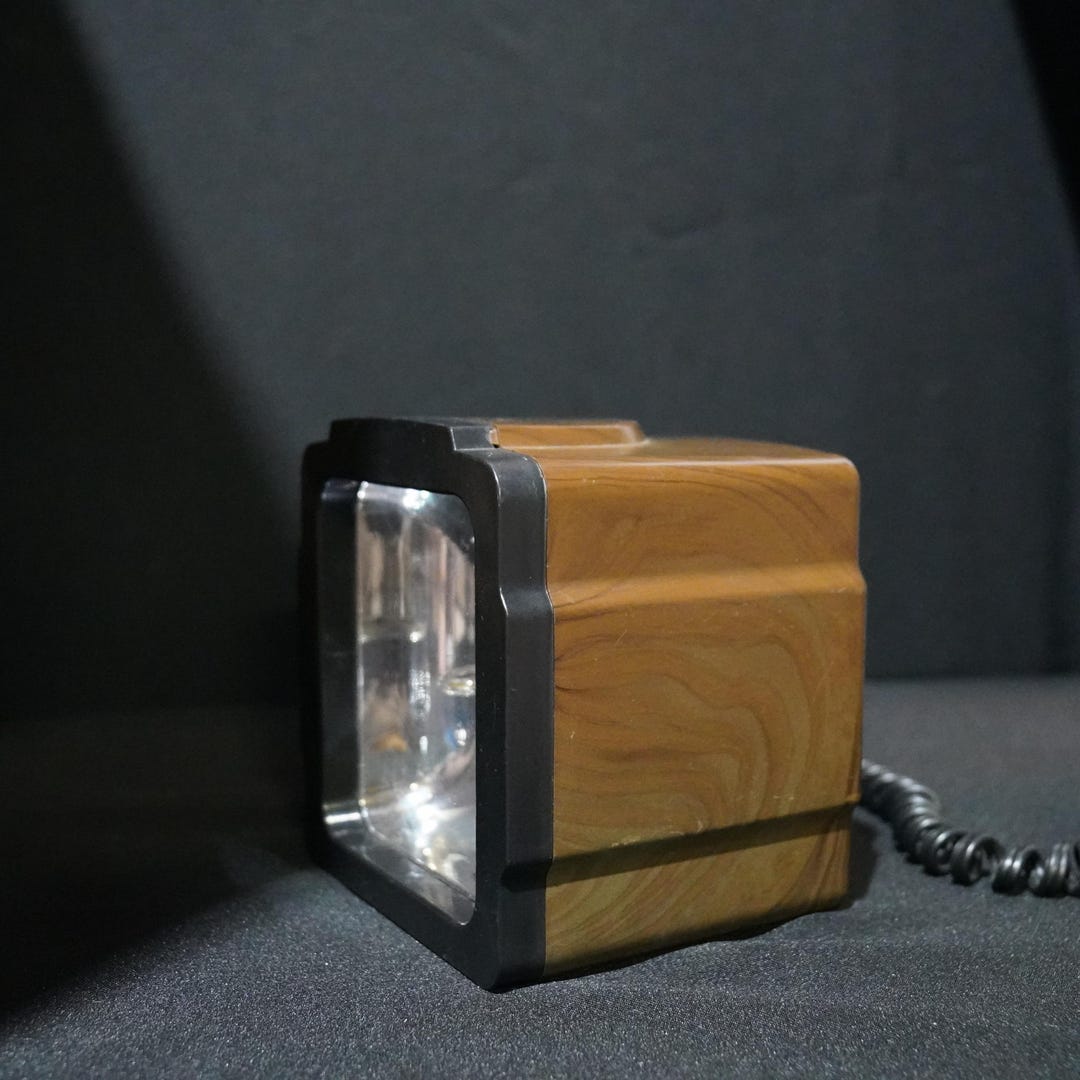Vintage Strobe Light Retro Wood Grain Box Strobe Light Vintage Party ...