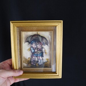 Vintage 3D Paper Tole Shadow Box Pictures Set of 4 Hummel Style 3D Art ...