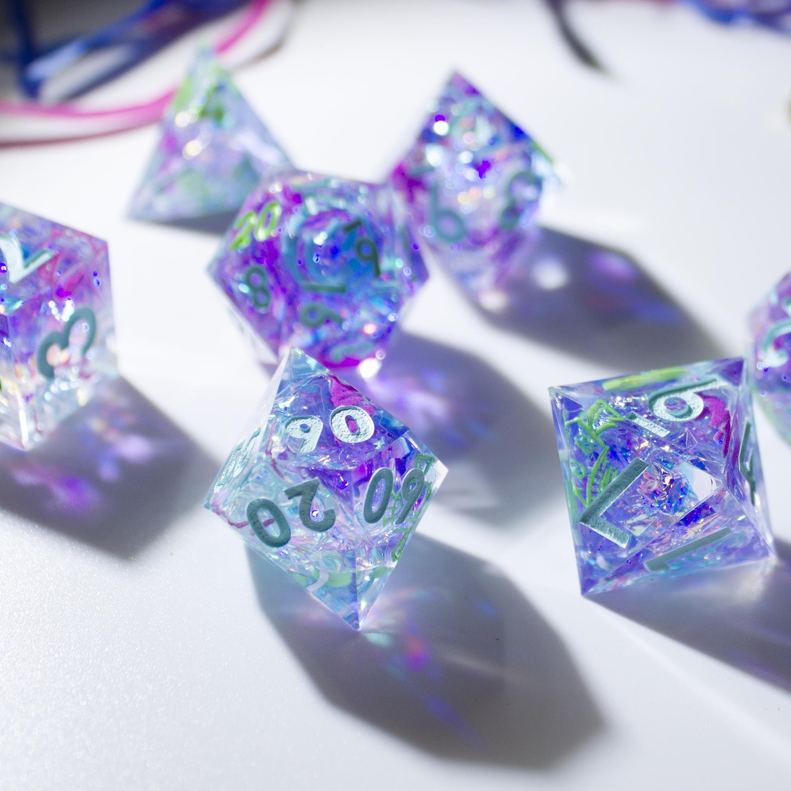 Jinx Dice, Arcane Dice, Dnd Dice Set, Polyhedral Dice, Resin Dice Set ...