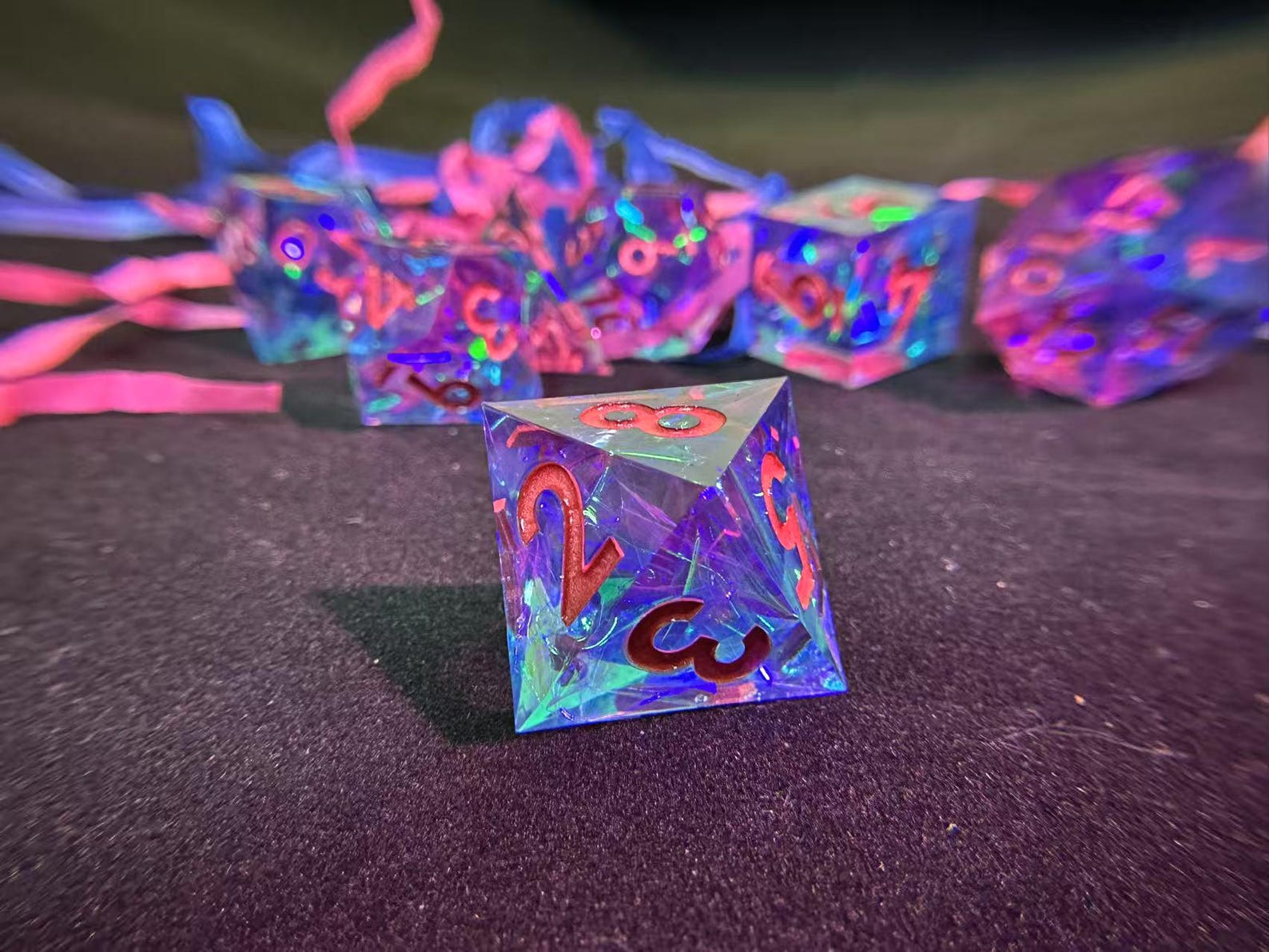 Jinx Dice, Arcane Dice, Dnd Dice Set, Polyhedral Dice, Resin Dice Set ...