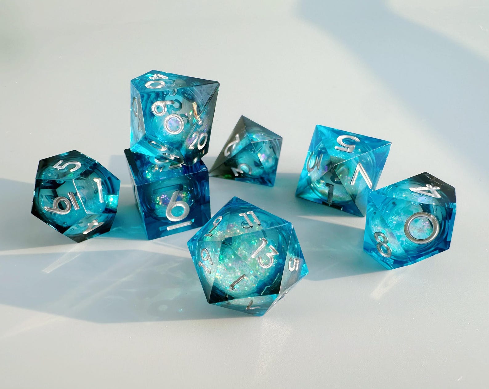 Summer Soda-liquid Core Dice,fresh Color Dice, Purple-green Gradient ...