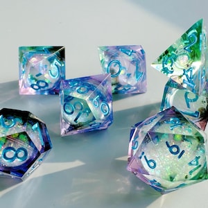Summer Soda-liquid Core Dice,fresh Color Dice, Purple-green Gradient ...
