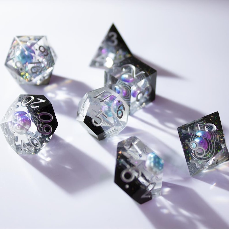 Galaxy Dice , Planet Dice , Astronomy , Dnd Dice Set , Space Themed ...